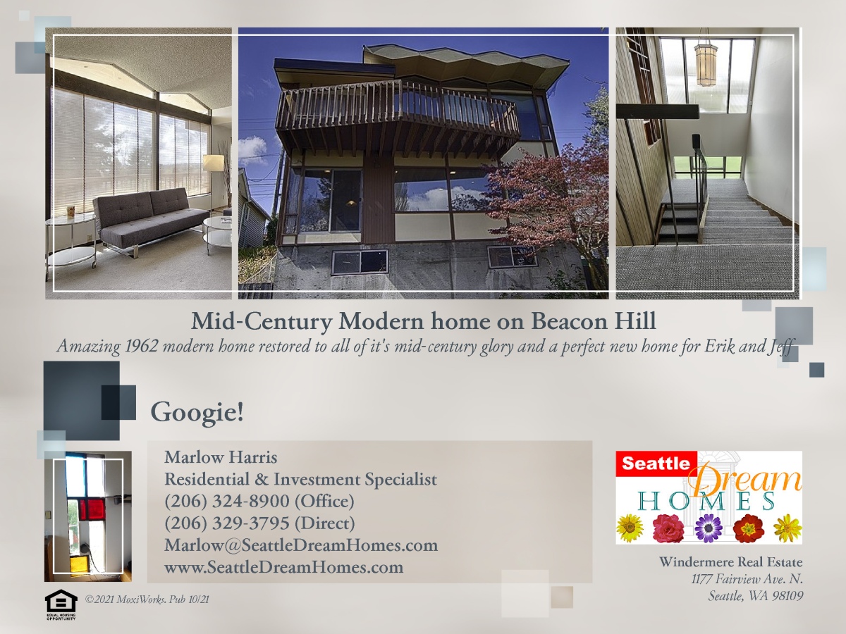 Seattle Googie Mid-Century Modern home on Beacon Hill - Seattle Dream ...